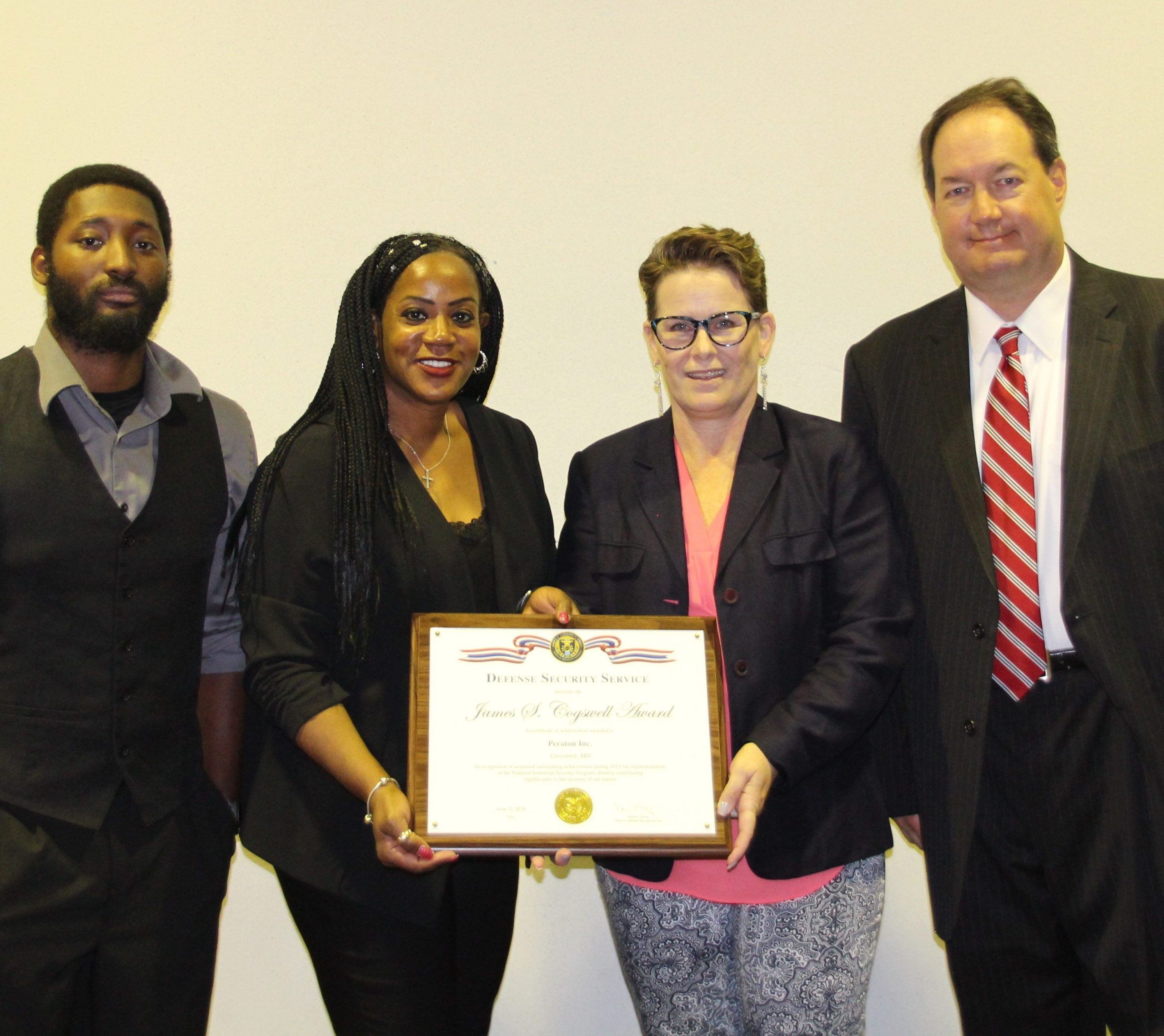 Peraton Awarded James S. Cogswell Outstanding Industrial Security Achievement Award | Peraton